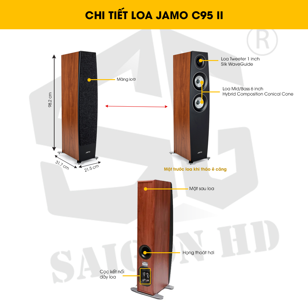 Loa xem phim - nghe nhạc JAMO C95 II | SAIGON HD